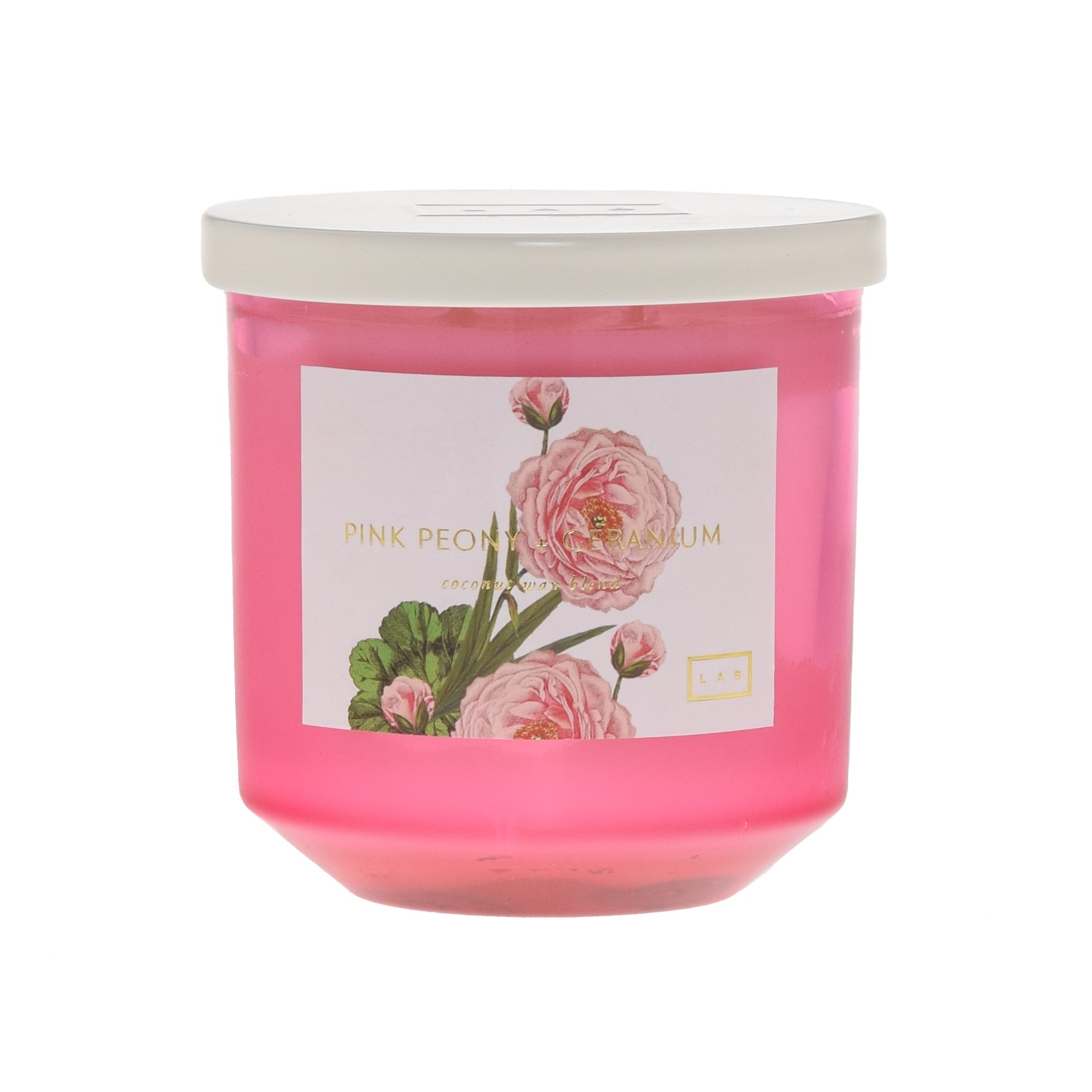 Pink Peony & Geranium – LAB Candles